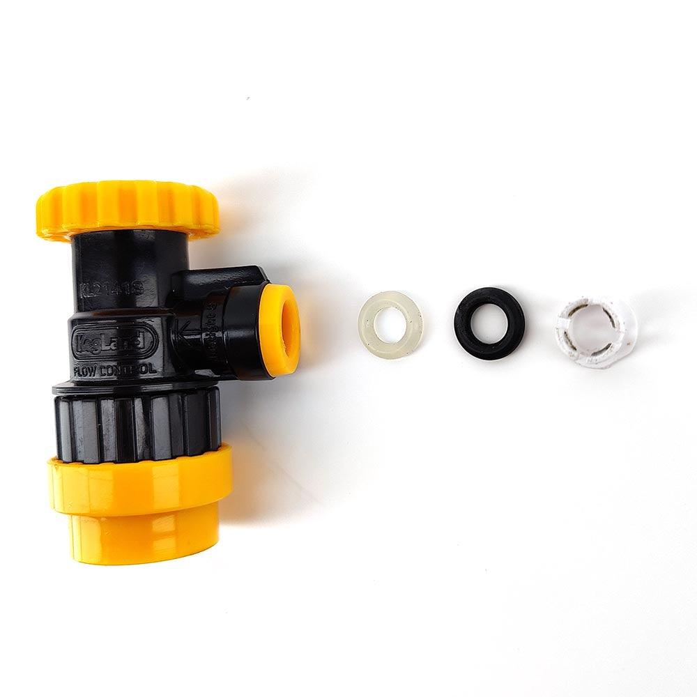 POK duotight 8mm x Flow Control Ball Lock Disconnect (Liquid Black ...